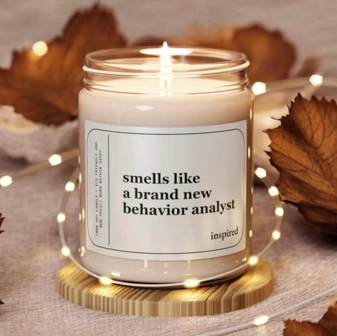 BCBA Gifts Autism Teacher Gift Special Ed Behavior Analyst Candle ...