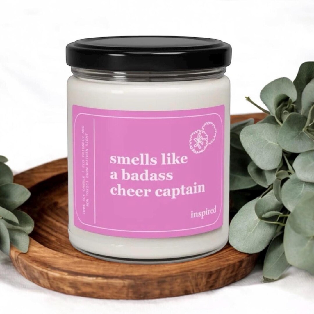 Cheer Captain Candle Cheerleading Gifts Cheerleader Gifts for Mom ...