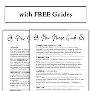New Nurse Checklist New Grad Nurse Tips New Nurse Planner New Nurse ...