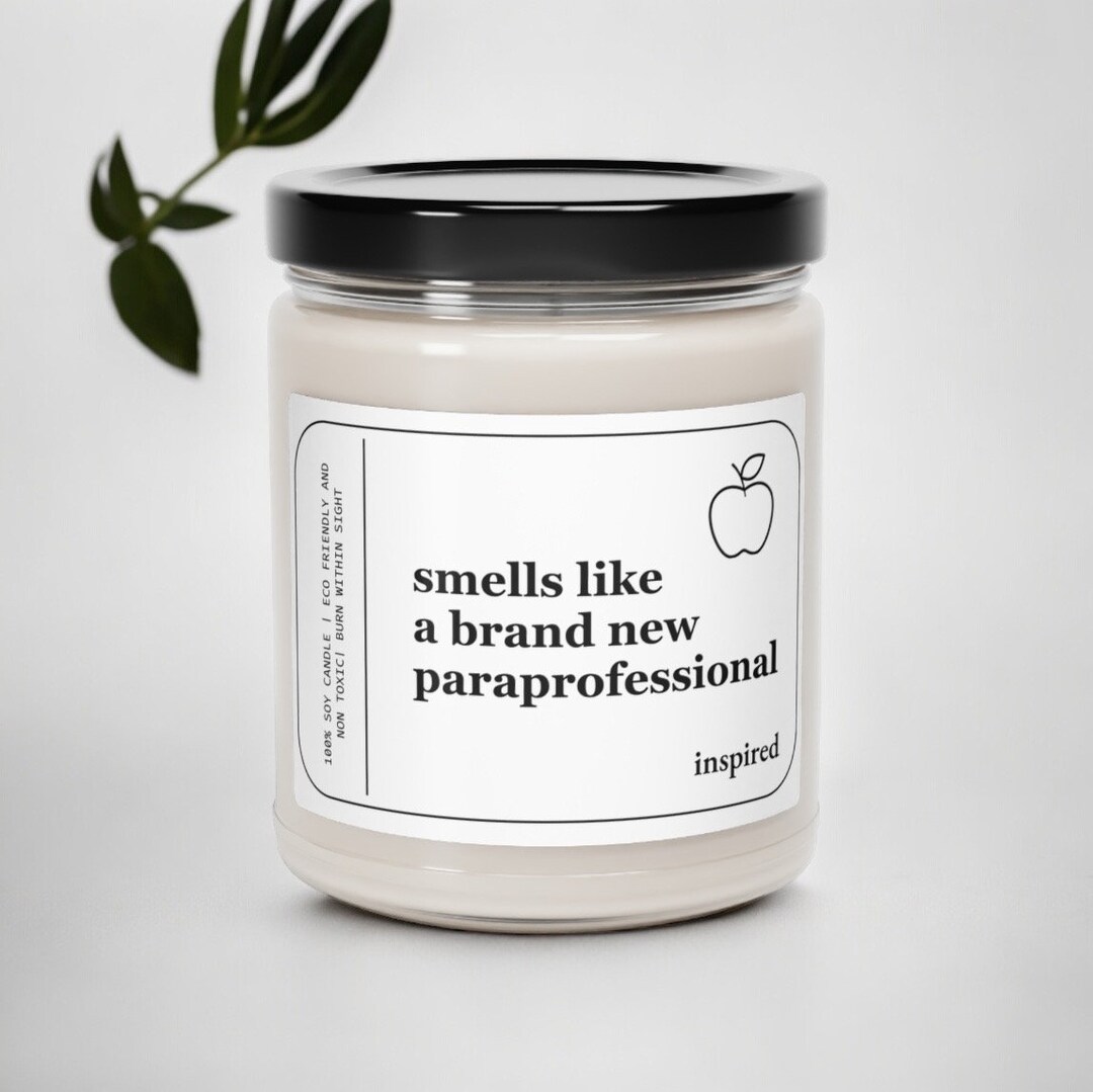 Paraprofessional Candle Gift Paraprofessional Gifts for Teacher ...