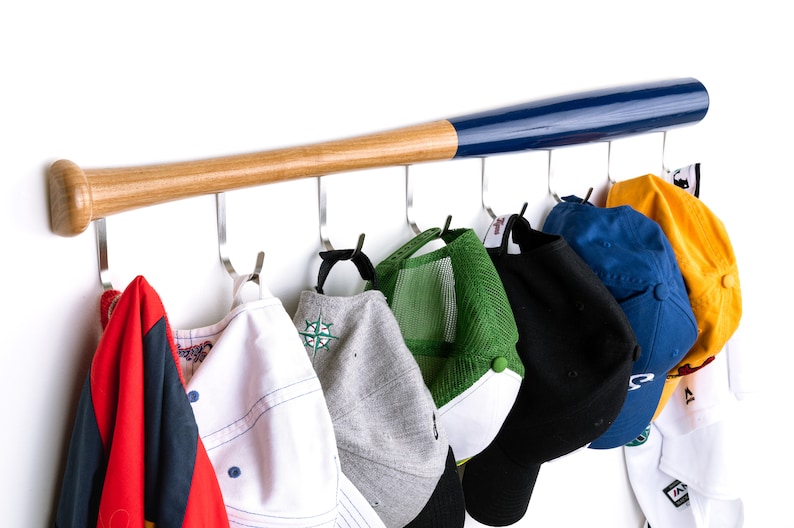 Baseball Bat Hat Cap Coat Jersey Equipment and Backpack Rack - Etsy