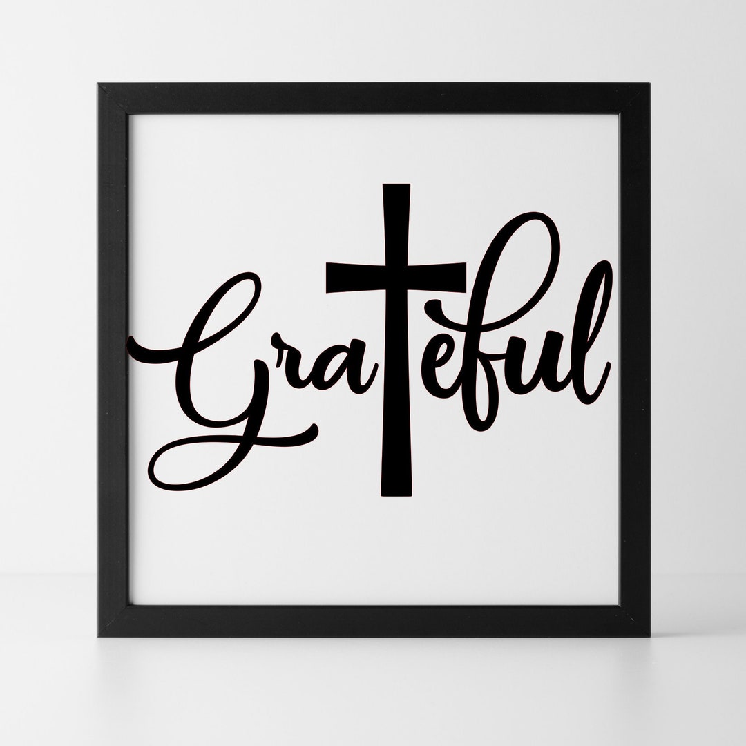 Grateful Motivational Print Printable Grateful Wall Art - Etsy