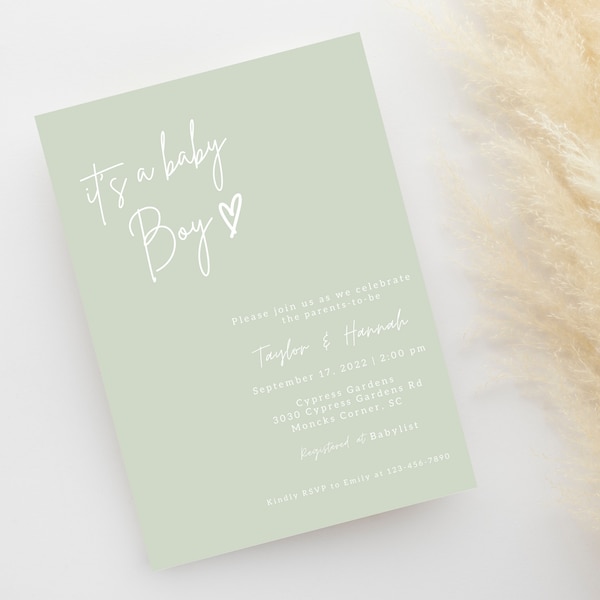 Sage Green Baby Shower - Etsy