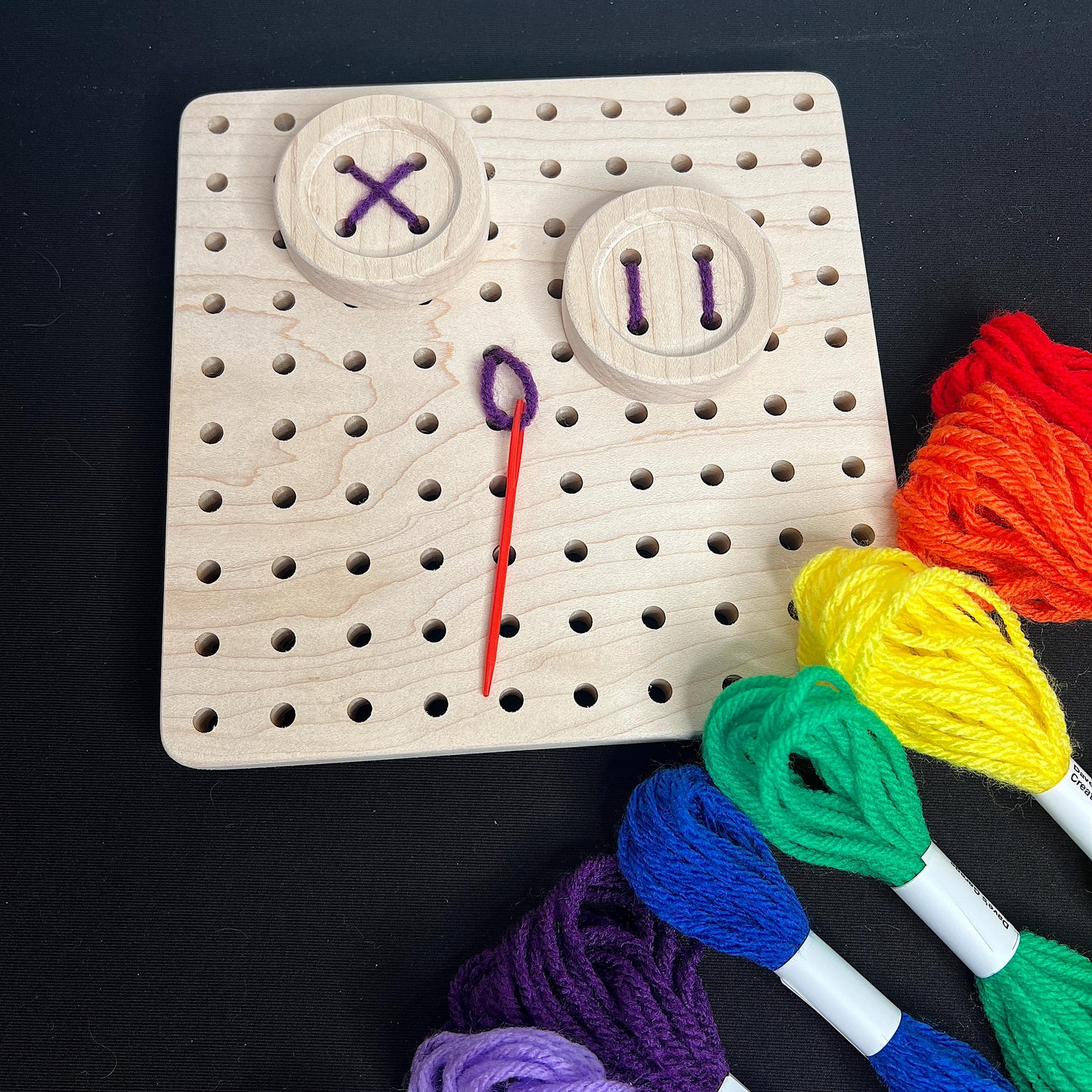 Sewing Activity, Lacing Board for Montessori Sewing, Learn to Sew ...