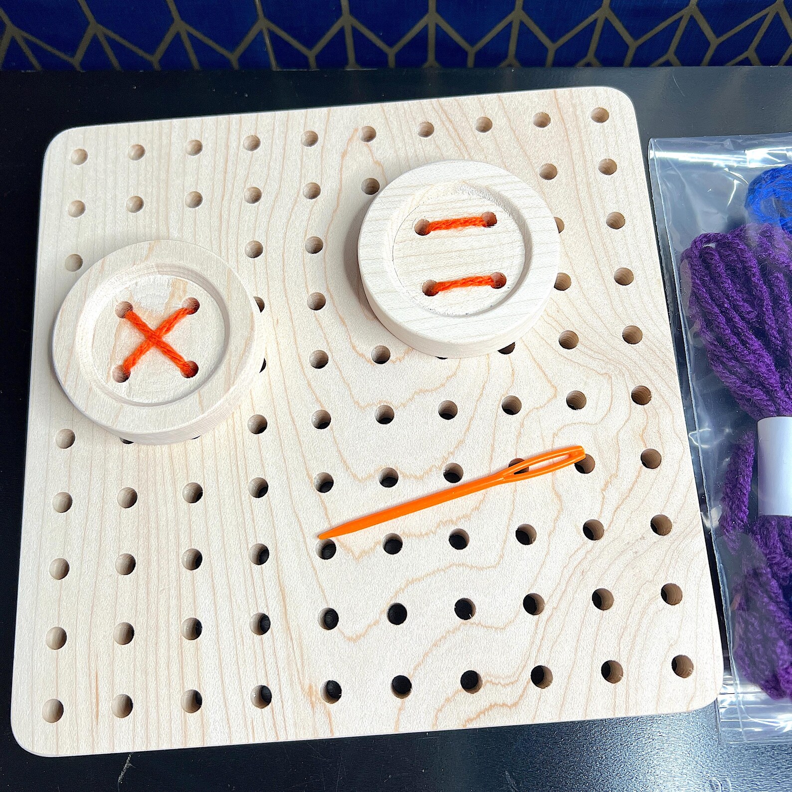 Sewing Activity, Lacing Board for Montessori Sewing, Learn to Sew ...