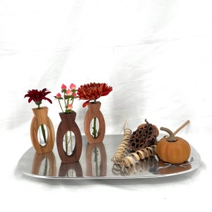 Wood Bud Vase, Single Stem Vase, Rustic Home Decor, Practical Mother's ...