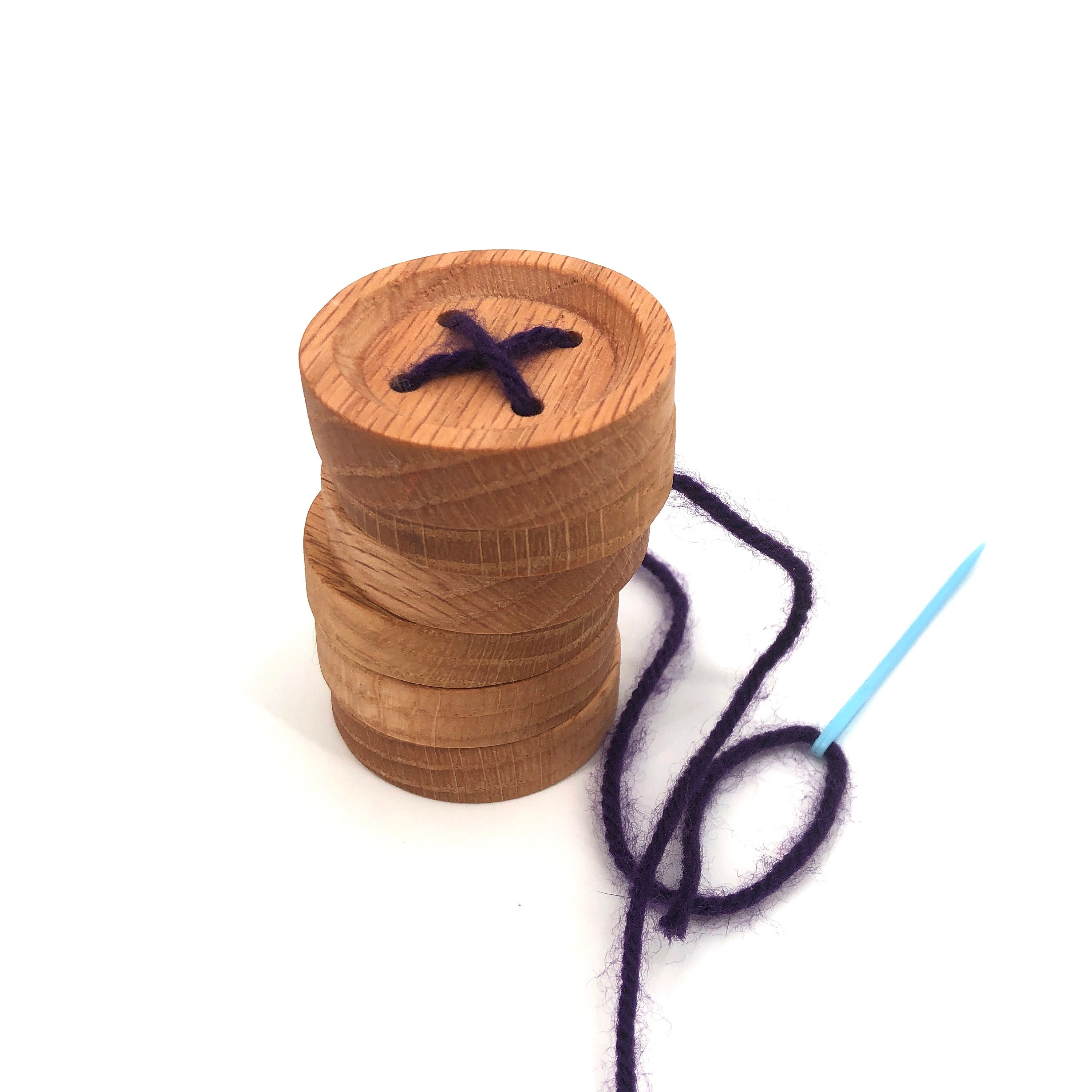 Learn-to-sew, Button Sewing Activity, Montessori Practical Life, Sewing ...