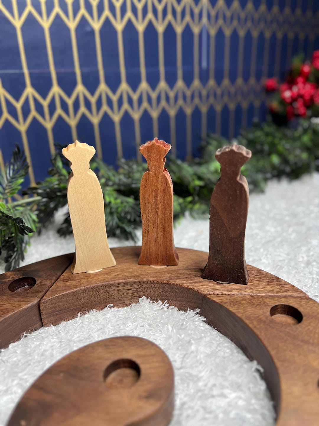 Ornament for Waldorf Advent Spiral, Story of Christmas, 3 Wise Men ...