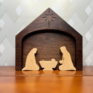 Waldorf Nativity Scene, Kid's Nativity Set, Christmas Mantle Decoration ...