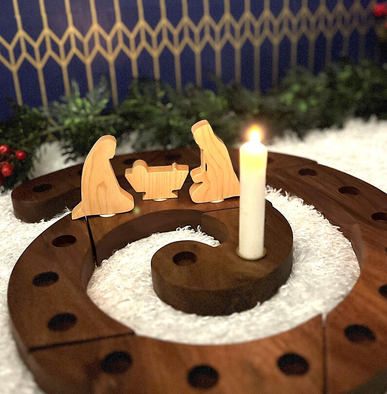 Ornament for Waldorf Advent Spiral, Story of Christmas, Mary & Joseph ...
