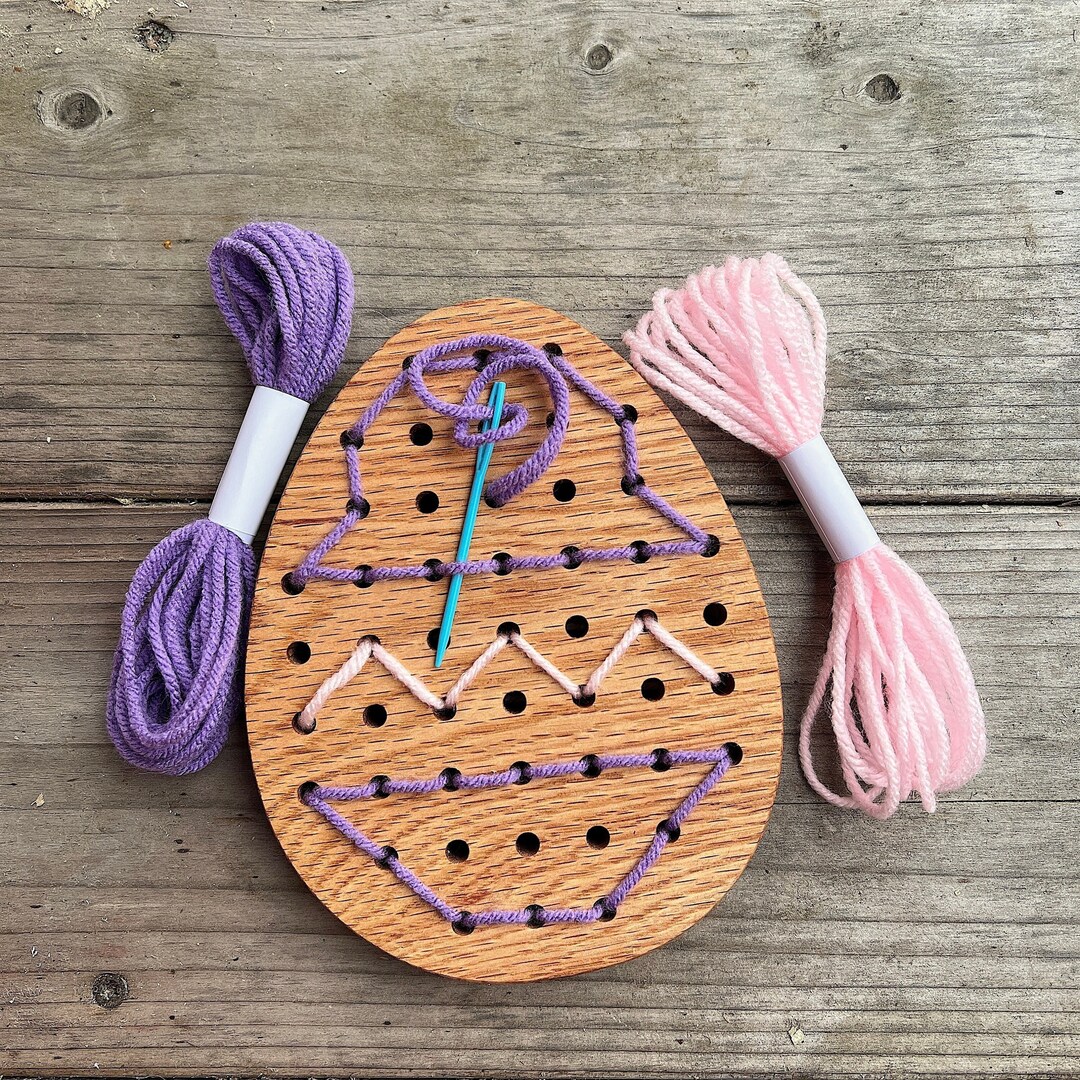 Easter Egg, Lacing Toy, Easter Basket Filler, Learn-to-sew Kit ...