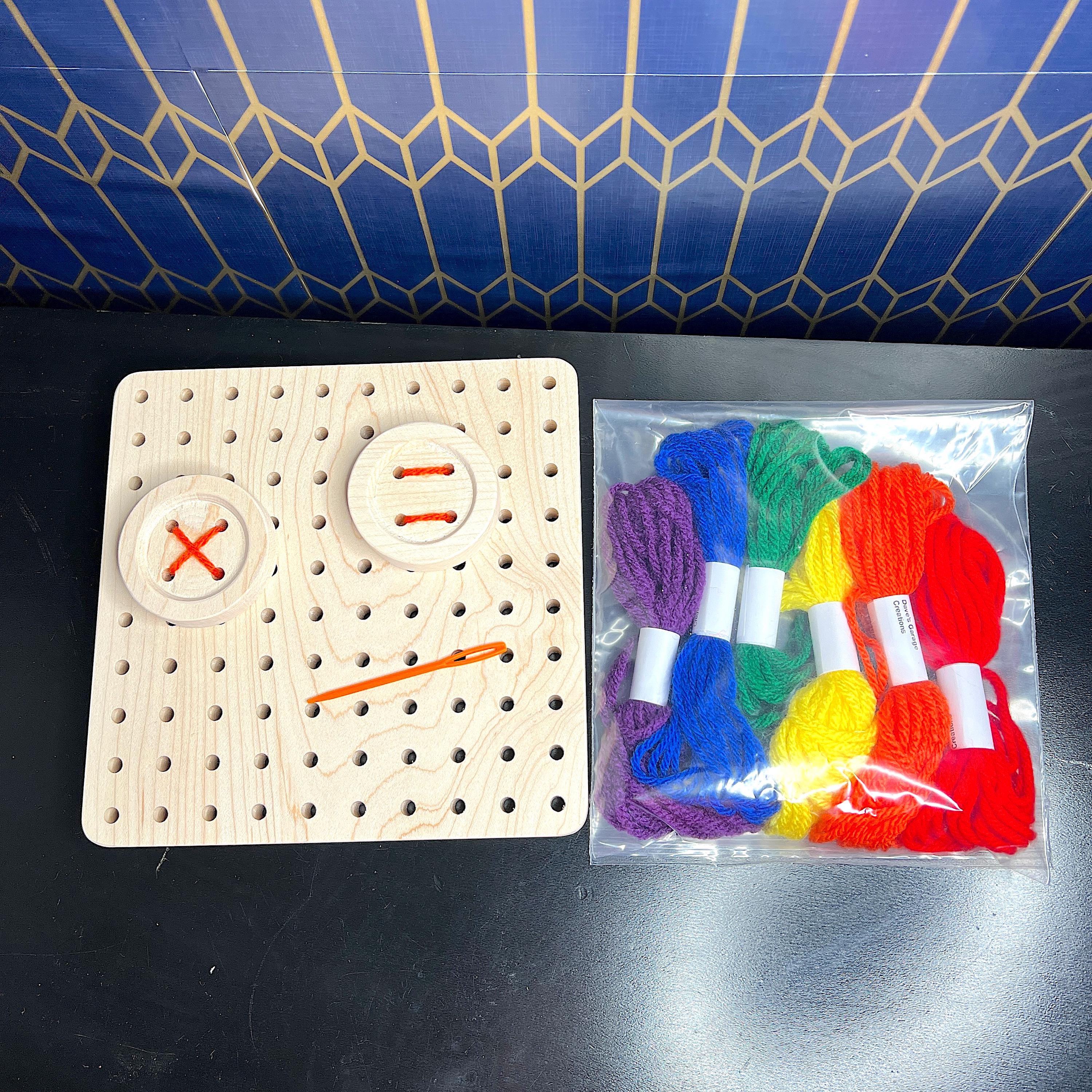 Sewing Activity, Lacing Board for Montessori Sewing, Learn to Sew ...
