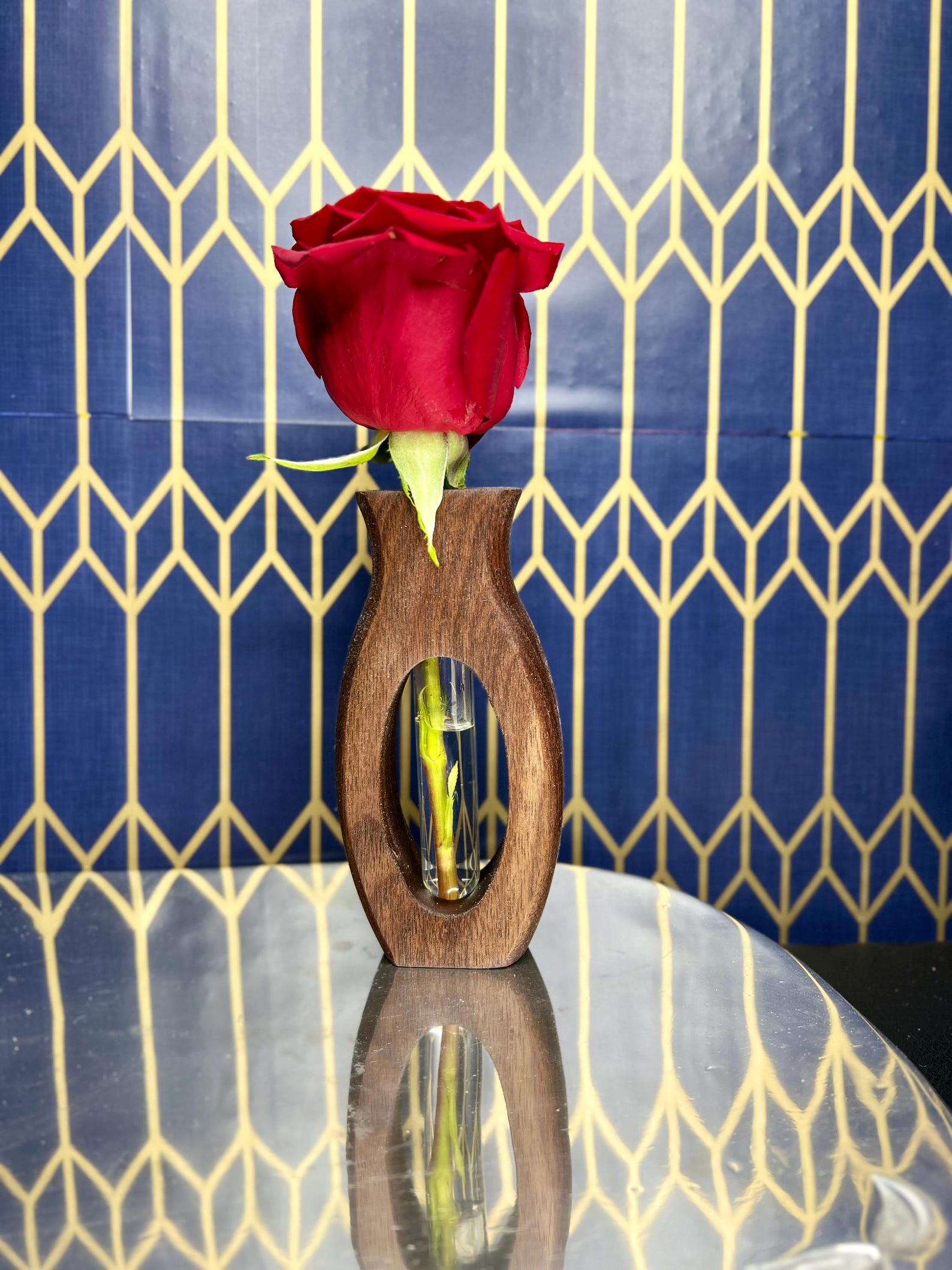 Handmade Bud Vase, Unique Gift for Mom, Reclaimed Wood, Thoughtful ...