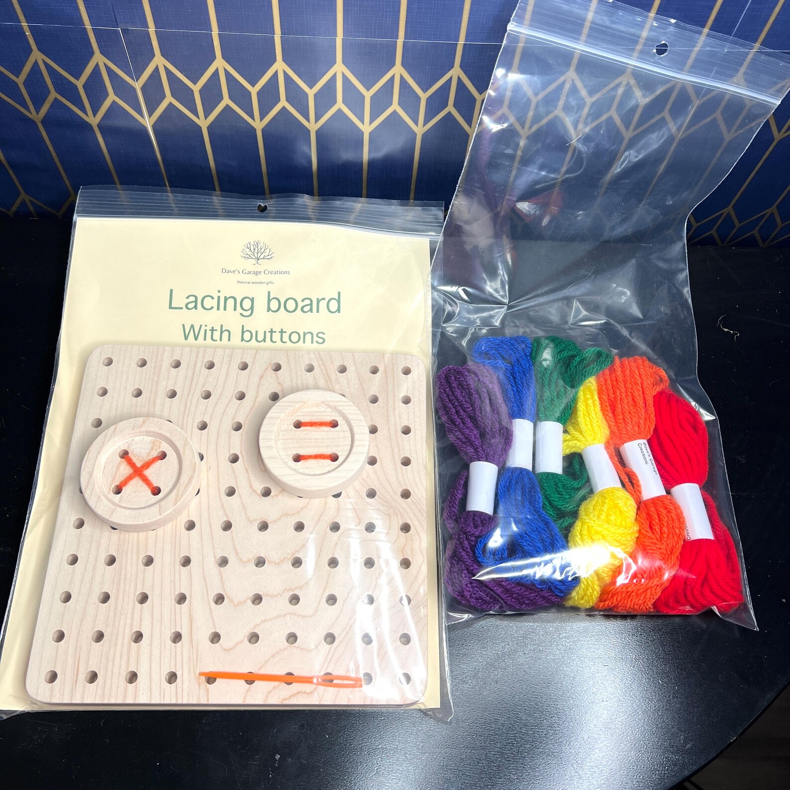 Sewing Activity, Lacing Board for Montessori Sewing, Learn to Sew ...