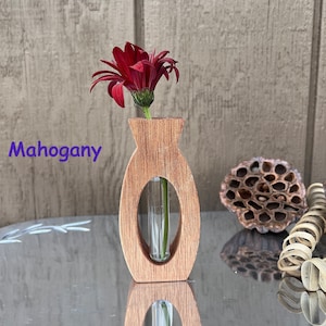 Wood Bud Vase, Single Stem Vase, Rustic Home Decor, Practical Mother's ...