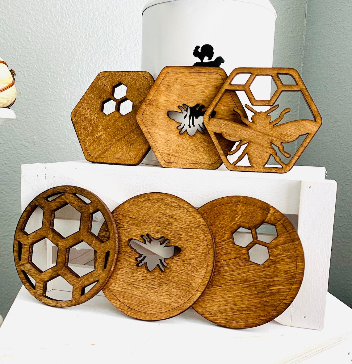 Bee Themed Gift 6 Handmade Farmhouse Inspired Bee Themed - Etsy