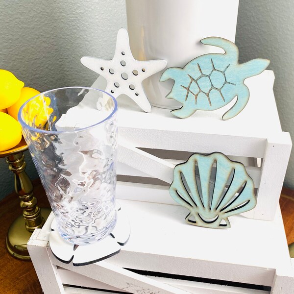 Beach House Coasters - Etsy