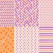 Vibrant Purple, Orange, Pink Paper Pack | Printable Digital Paper ...