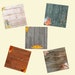 Wood Backgrounds W Autumn Watercolor Elements | Printable Digital Paper ...