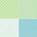 Light Blue and Green Digital Paper Pack | Printable Digital Paper ...