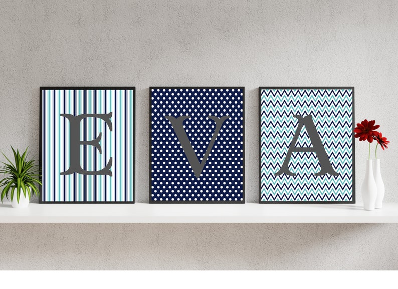 Navy and Light Blue Digital Paper Pack | Printable Digital Paper ...