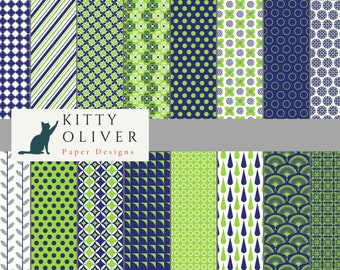 Lime Digital Paper - Etsy