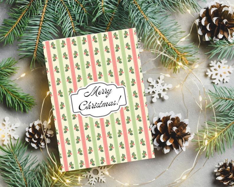 Cozy, Rustic Christmas Paper Pack, Printable Digital Paper Download for ...