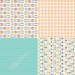 Summertime Fun Patterns in Vintage Colors | Printable Digital Paper ...