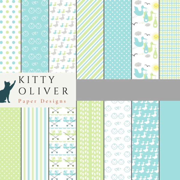 Boy Scrapbook Paper - Etsy