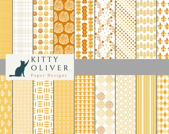 Moroccan Digital Paper: YELLOW Moroccan (Instant Download) - Etsy