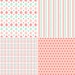 Fresh Coral and Aqua Digital Paper Pack | Printable Digital Paper ...