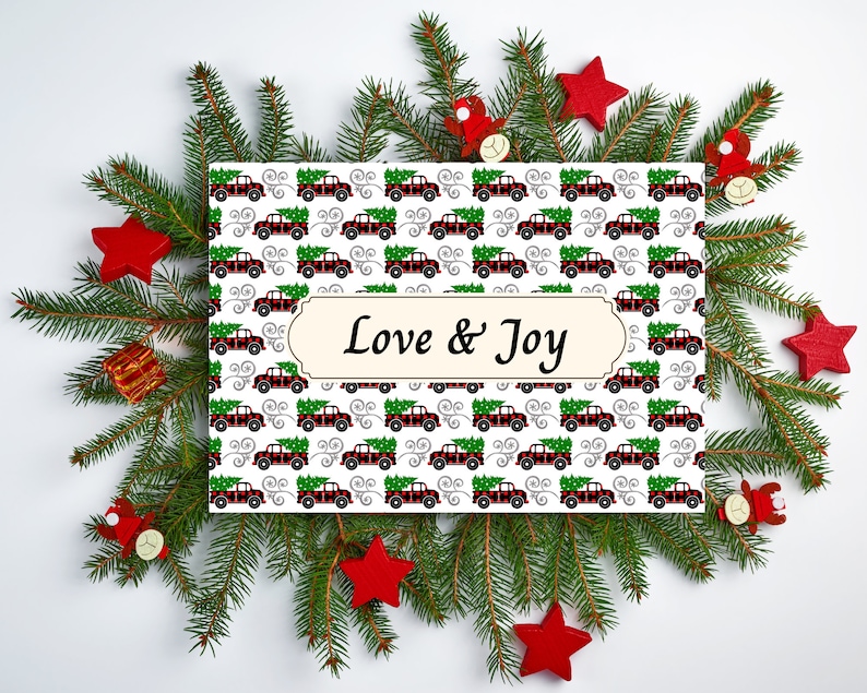 Buffalo Plaid Christmas Paper Pack Red Green | Printable Digital Paper ...