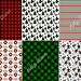 Buffalo Plaid Christmas Paper Pack Red Green | Printable Digital Paper ...