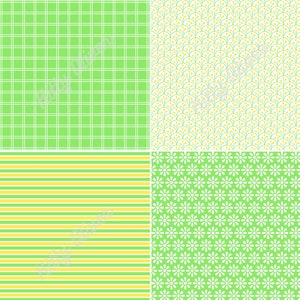 Soft Green and Yellow Paper Pack | Printable Digital Paper Download ...