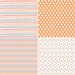 Fun Coral, Orange, Soft Teal Digital Paper Pack | Printable Digital ...