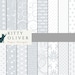 Elegant Silver Gray Wedding Paper Pack, Printable Digital Paper ...