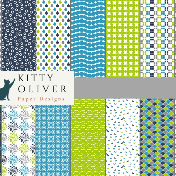 Navy and Lime - Etsy