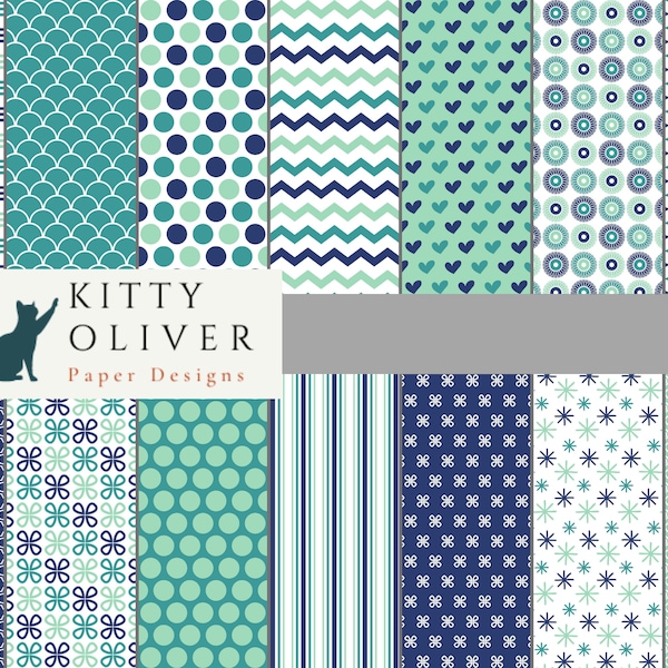 Navy Blue Aqua - Etsy