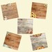 Wood Backgrounds W Autumn Watercolor Elements | Printable Digital Paper ...