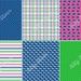 80s Style Preppy Paper Pack in Pink Green Navy Printable Digital Paper ...