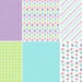 Pastel Easter Digital Paper Pack W Bunnies, Eggs and Flowers ...