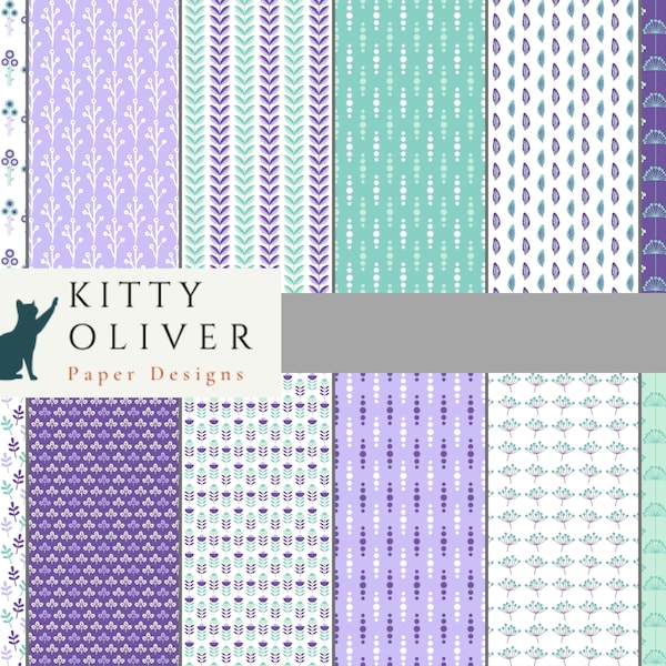 Purple Mint Green - Etsy