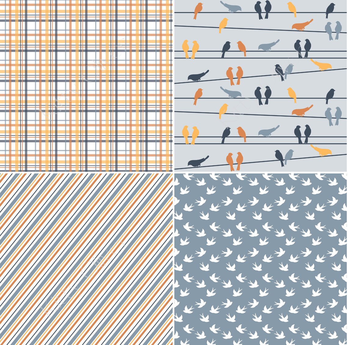 Birds and Birdhouses Digital Paper Pack | Printable Digital Paper ...