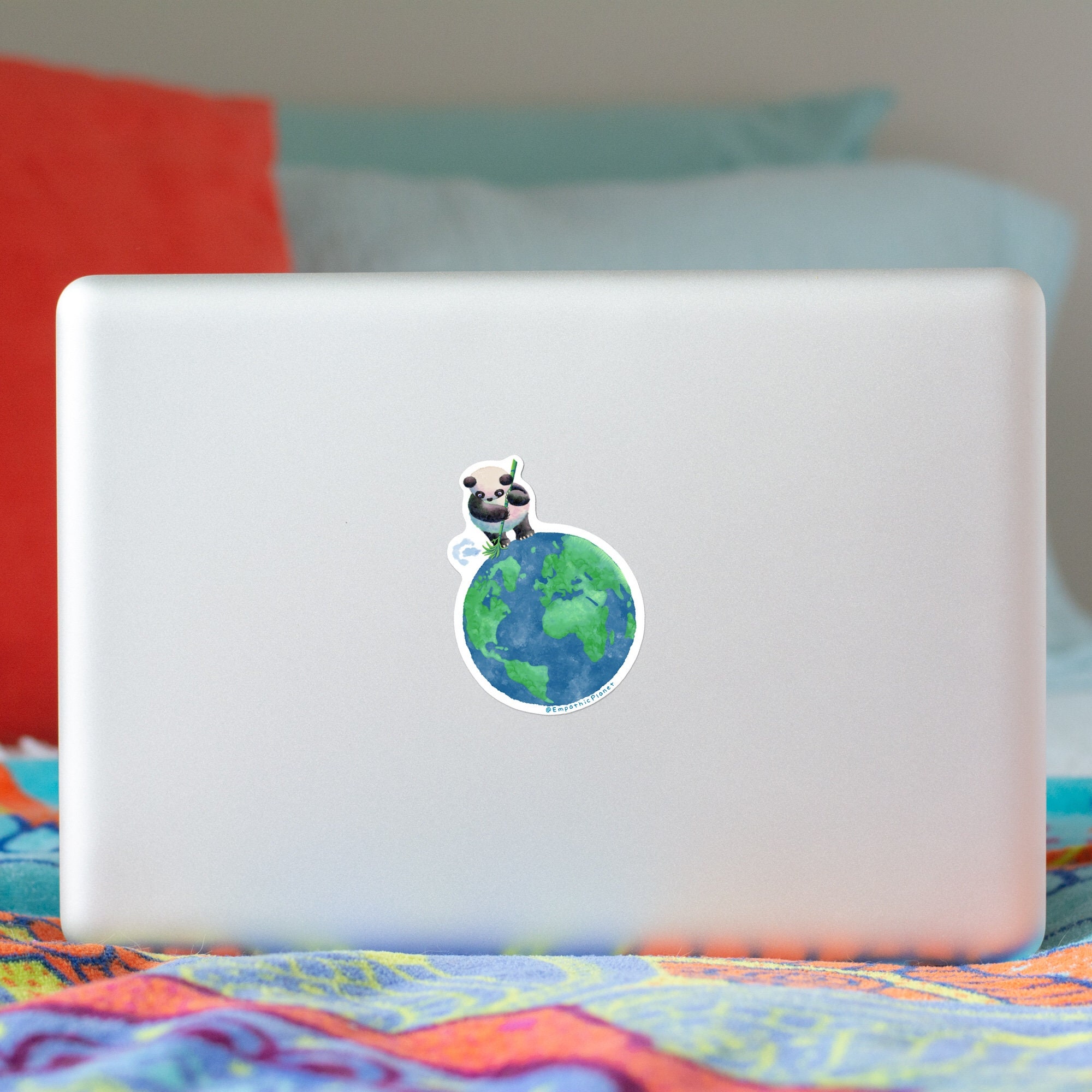 Cute Panda, Earth Day Gift, Eco Stickers, Earth Sticker, Panda Sticker ...