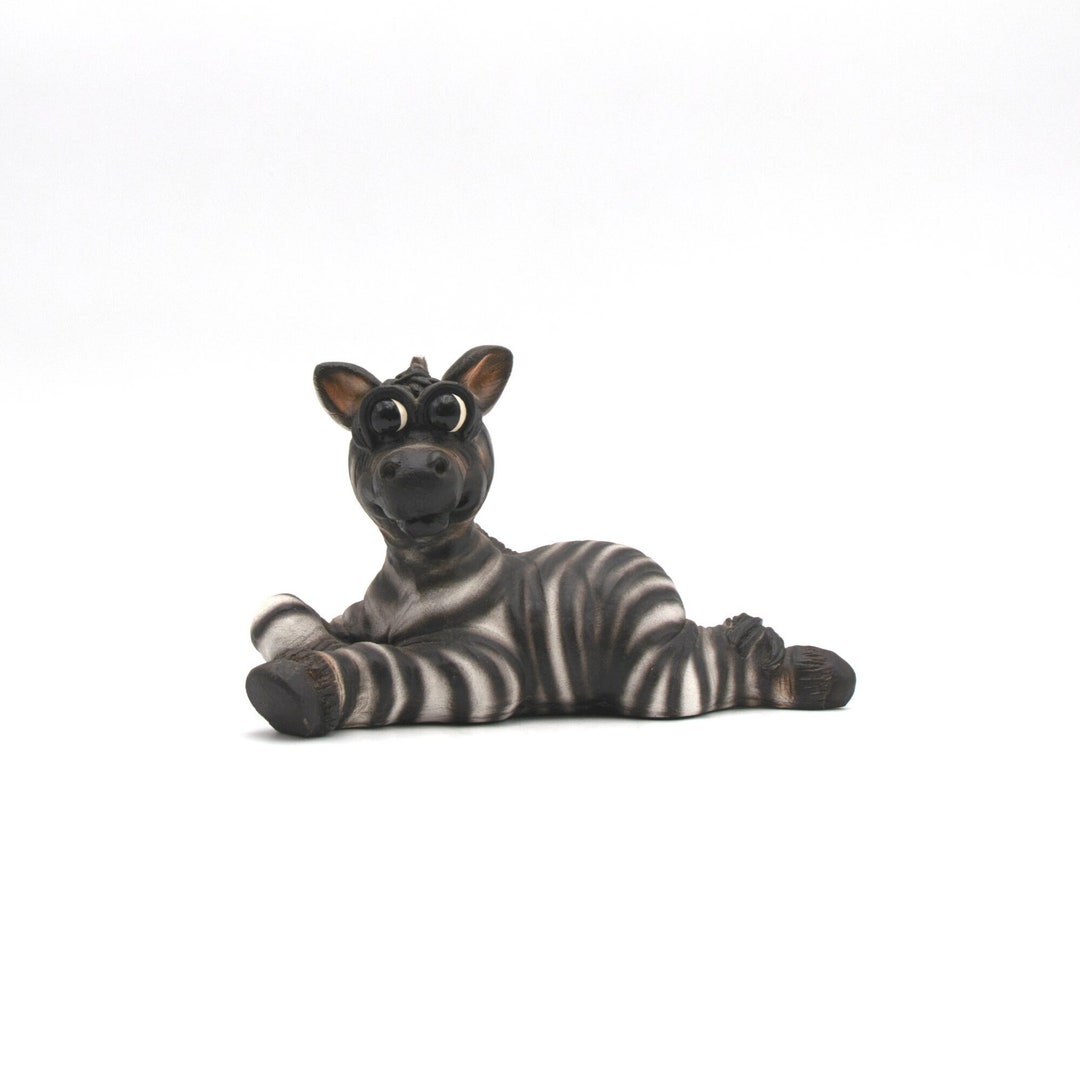 Cartoon Zebra Hand Painted Raku - Etsy