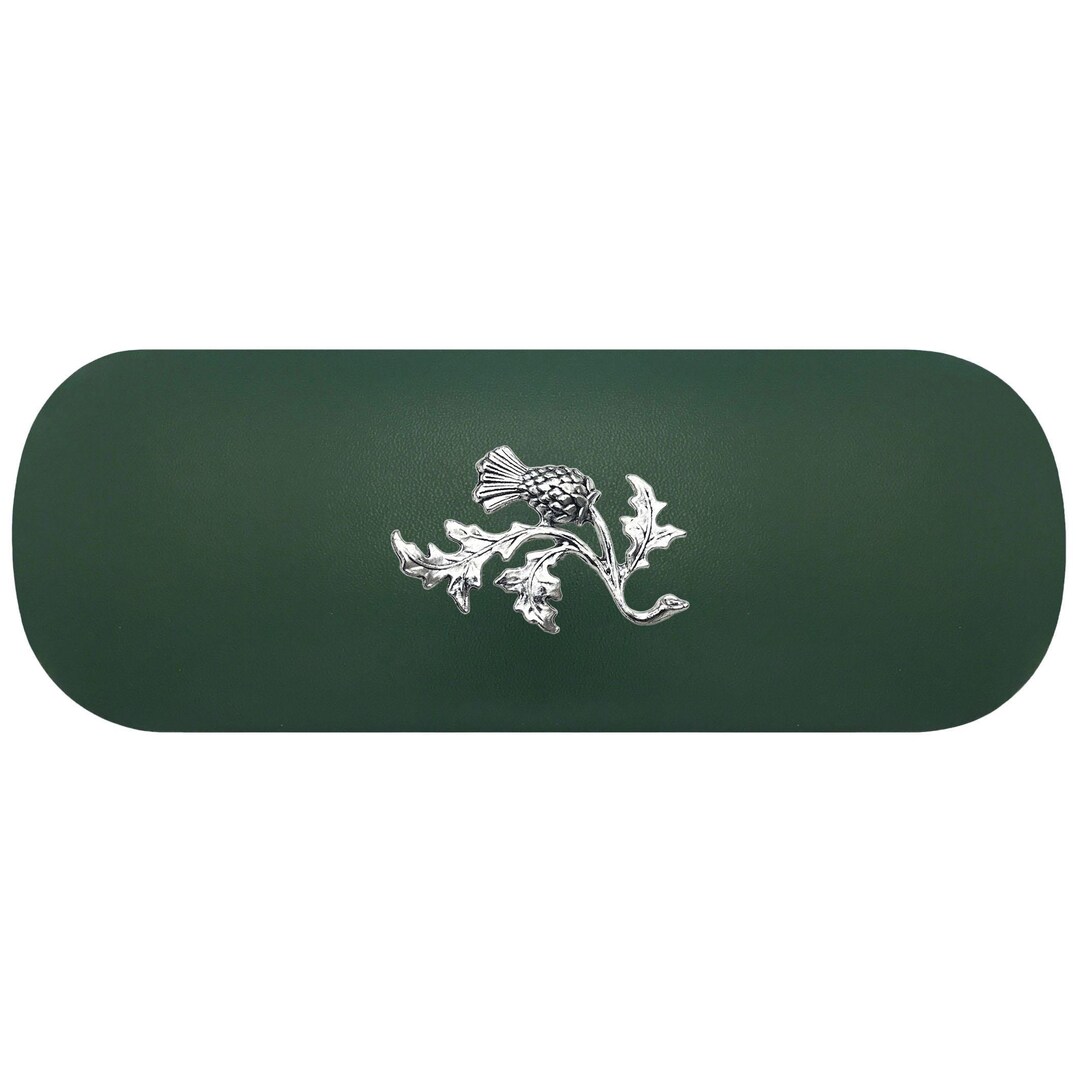 Scottish Thistle Hard Glasses Case. Scotland PU Leather Spectacle Case ...