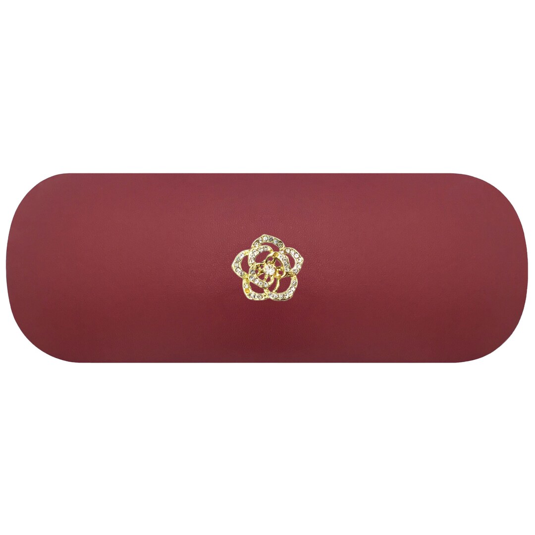 Diamante Rose Hard Glasses Case. Rhinestone Floral Spectacle Case ...