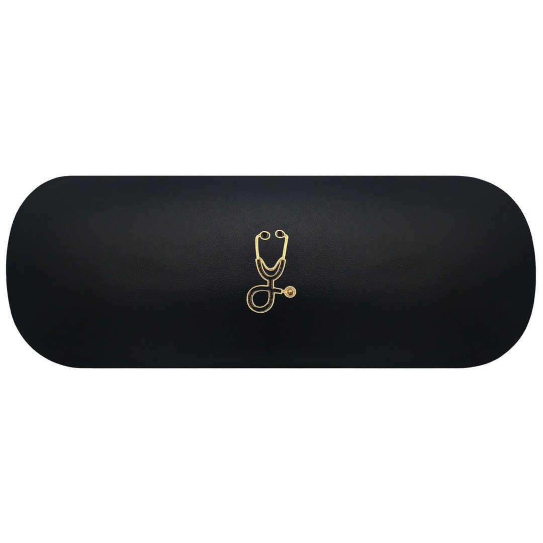 Gold & Black Stethoscope Hard Glasses Case. Medical Doctor Spectacle ...