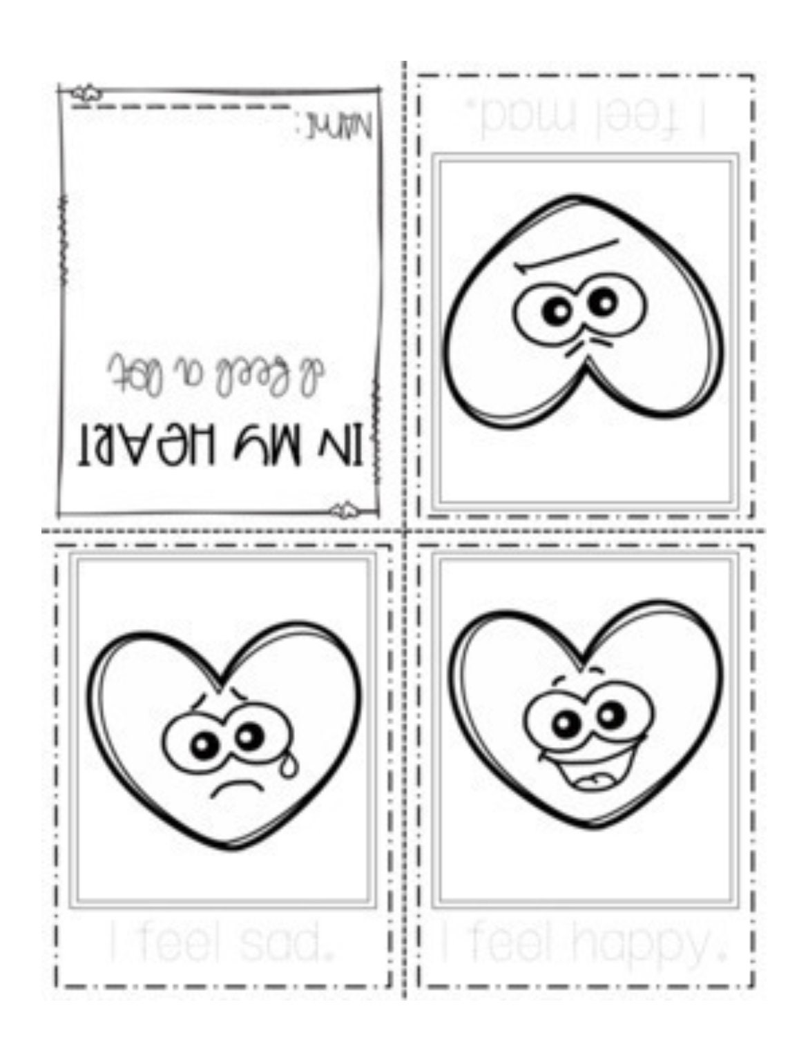 In My Heart DOWNLOAD Back to School Social Emotional Craft Feelings ...
