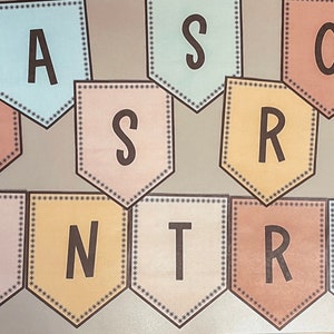 Class Mantras | Positive Affirmations for Classrooms | Boho Pennant ...